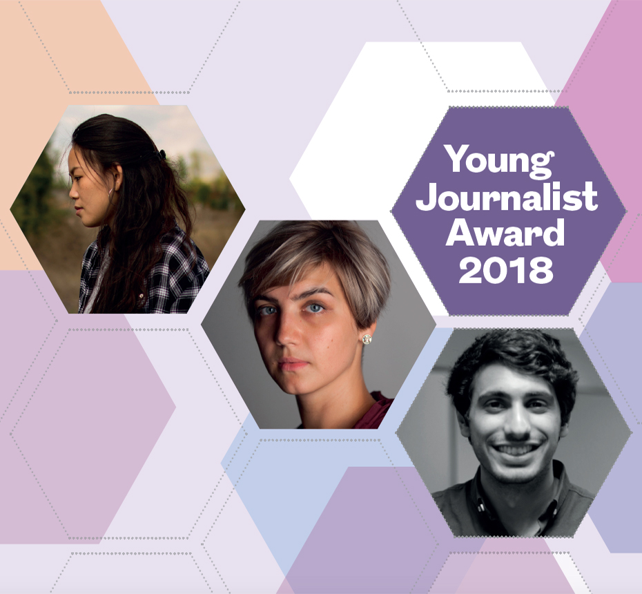 Announcing the 2018 Young Journalist Award final trio | Thomson Foundation
